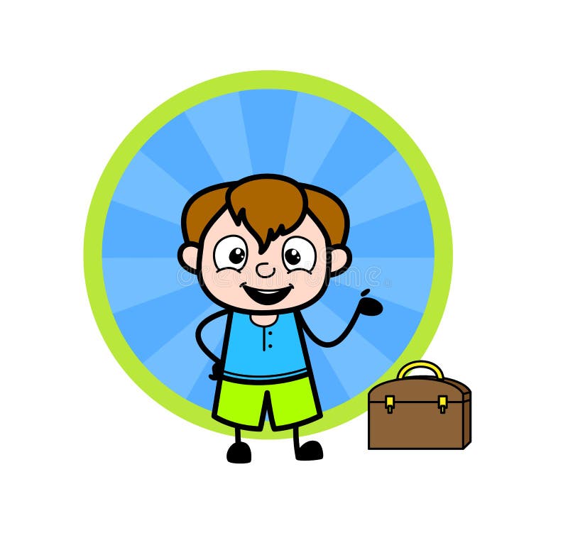 Boy Cartoon Presenting Stock Illustrations – 2,085 Boy Cartoon ...