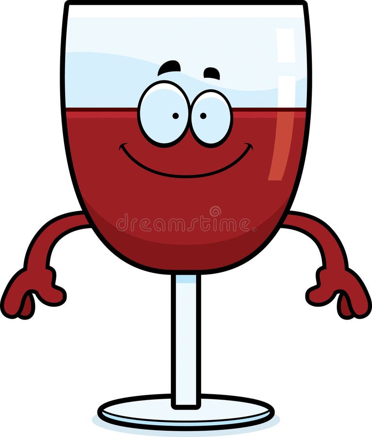 Happy Cartoon Wine stock vector. Illustration of wine - 47360768