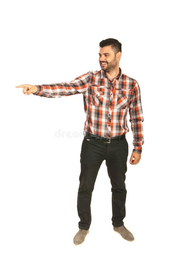 218 Man Standing Full Length Pointing To Side Stock Photos - Free ...