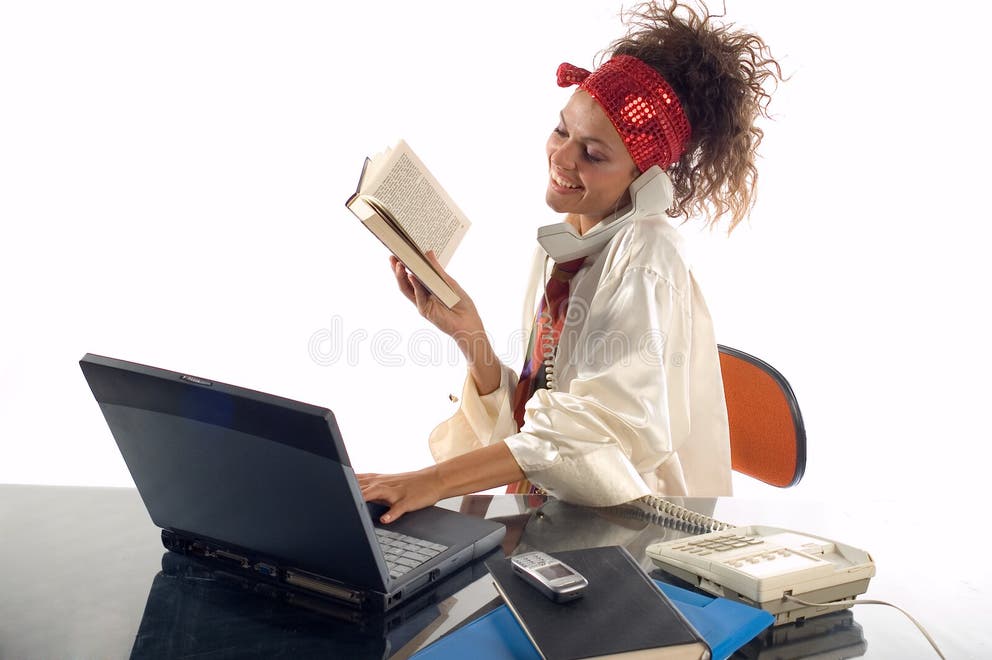 Happy cell stock image. Image of businesswoman, attractive - 1687727