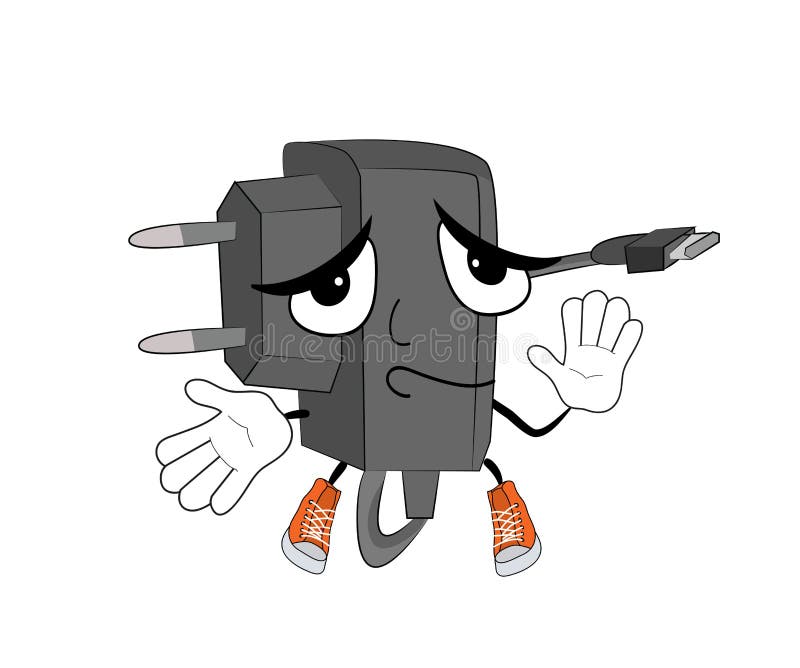 Happy battery cartoon stock illustration. Illustration of happy - 48600834