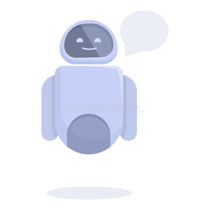 Happy Chatbot Speaking with Speech Bubble, Artificial Intelligence ...