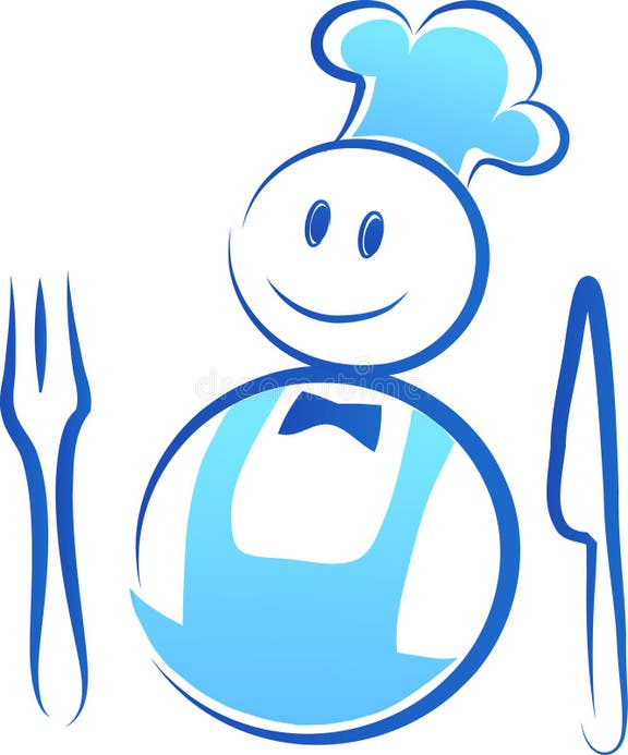 Happy chef - 1 stock vector. Illustration of cutlery - 13862202
