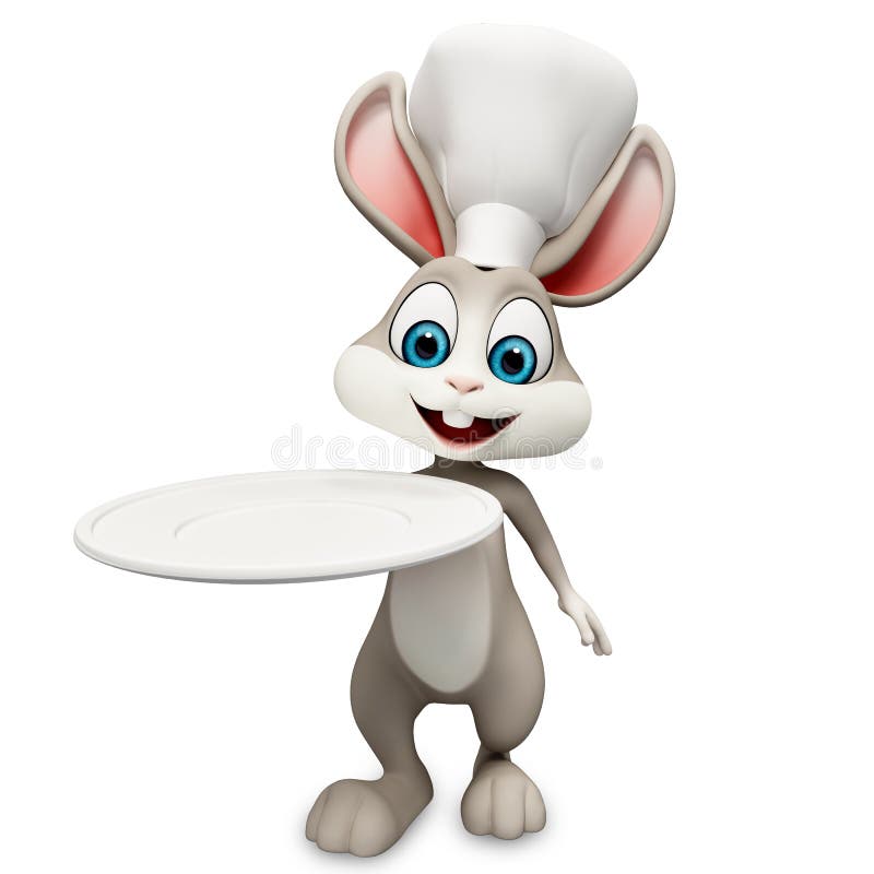 Happy chef Bunny stock illustration. Illustration of rabbit - 36188272