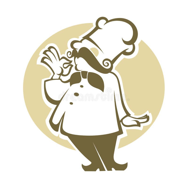 Happy chef stock vector. Illustration of cuisine, male - 70948498