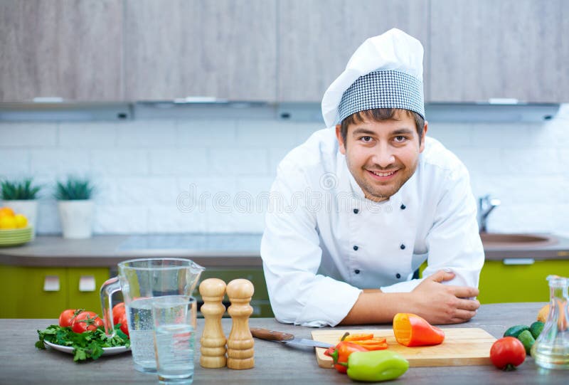 Happy chef stock photo. Image of expression, cute, happy - 25444282