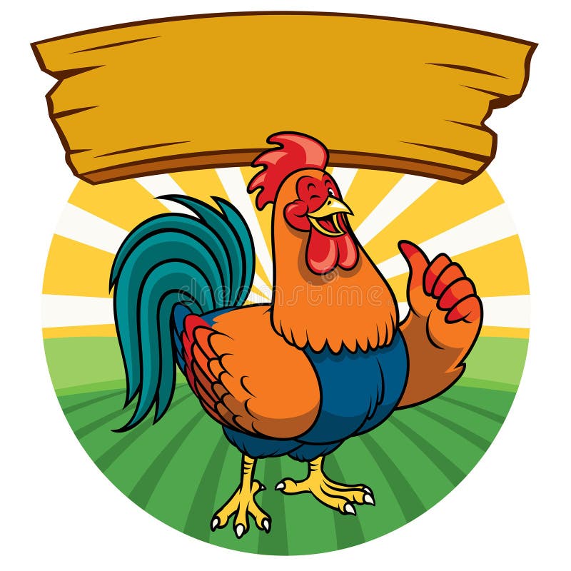 Two Happy Chicken Flap Their Wings. the Chick Hatched from the Egg ...