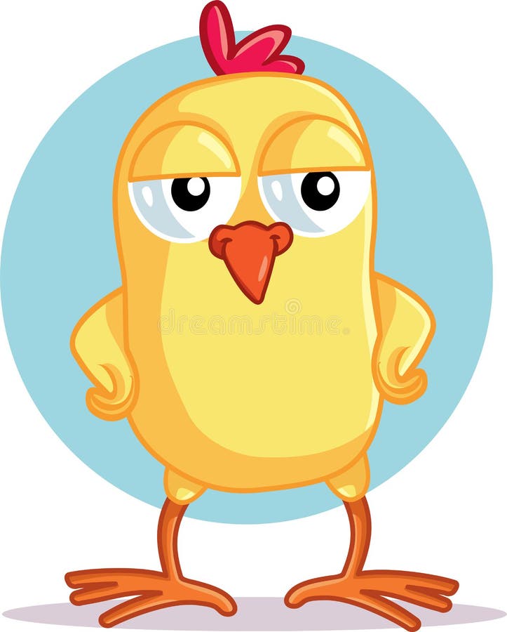 Happy Chicken Mascot Smiling Vector Cartoon Character Stock Vector ...