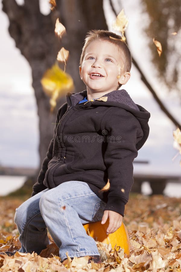 Happy child stock photo. Image of fall, outside, newborn - 27937534