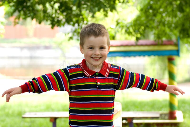 Happy child stock image. Image of play, preschooler, recreation - 9864999