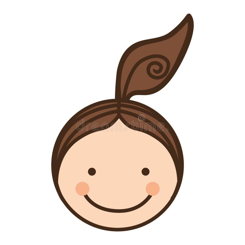 Happy Child Face Icon Image Stock Vector - Illustration of creativity ...
