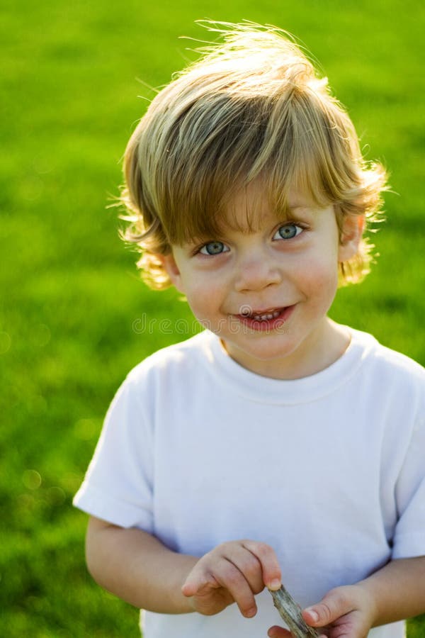 Happy Child Portrait stock image. Image of hearted, beautiful - 3436073