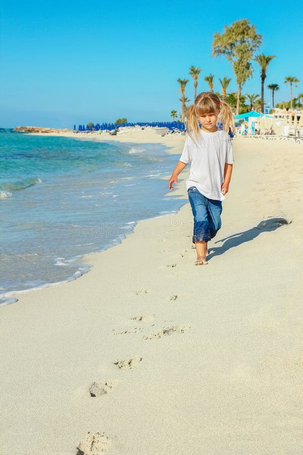 Happy Child by the Sea in the Open Air Stock Photo - Image of children ...