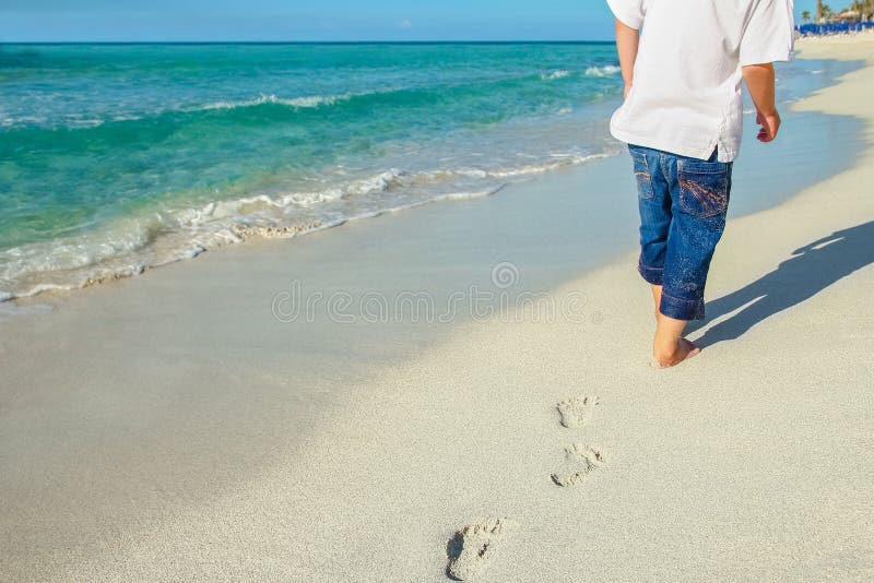 Happy Child by the Sea in the Open Air Stock Photo - Image of enjoy ...