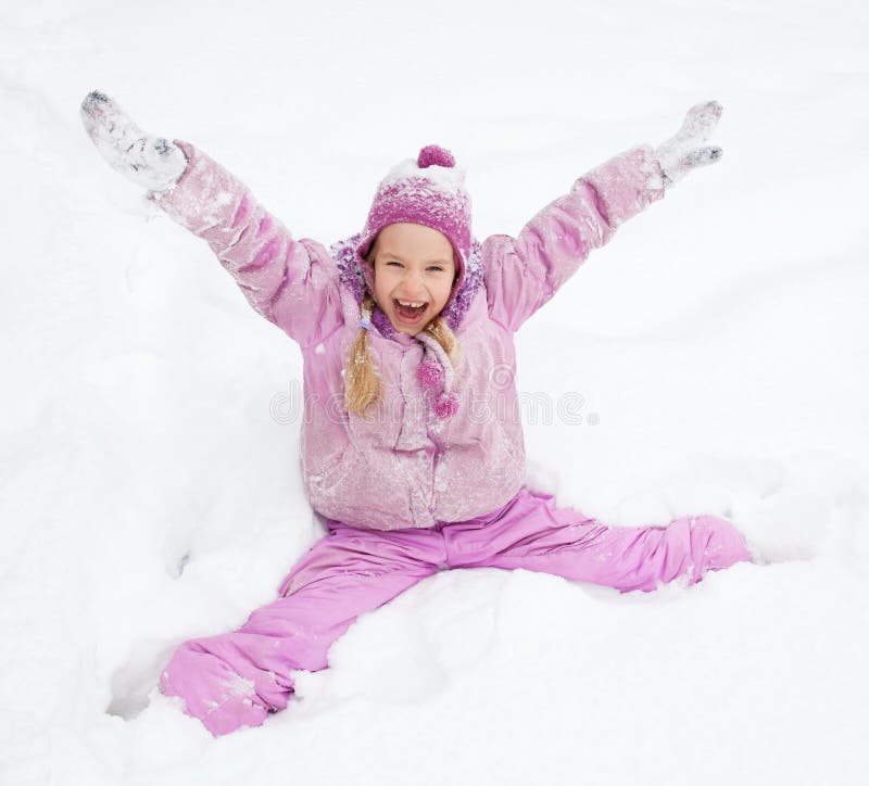 Happy child in winter stock photo. Image of face, children - 46083292