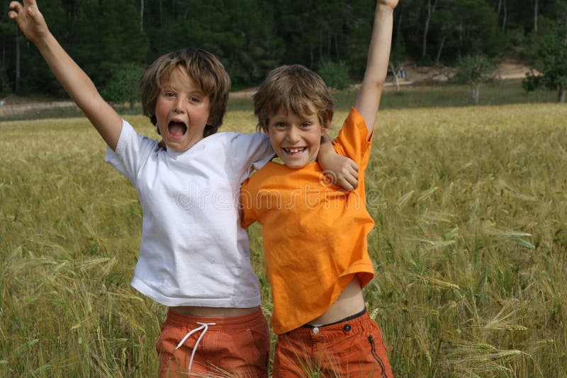 Happy children stock photo. Image of expression, friends - 733804