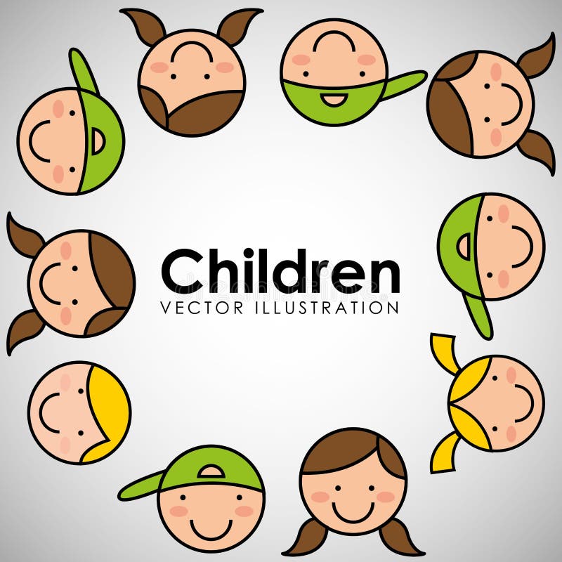 Happy children design stock vector. Illustration of healthy - 62327021