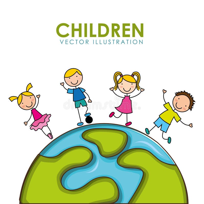 Happy children design stock vector. Illustration of child - 62327078
