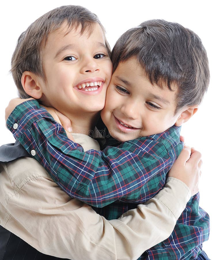 Happy Children with Fashionable Clothes Stock Photo - Image of ...