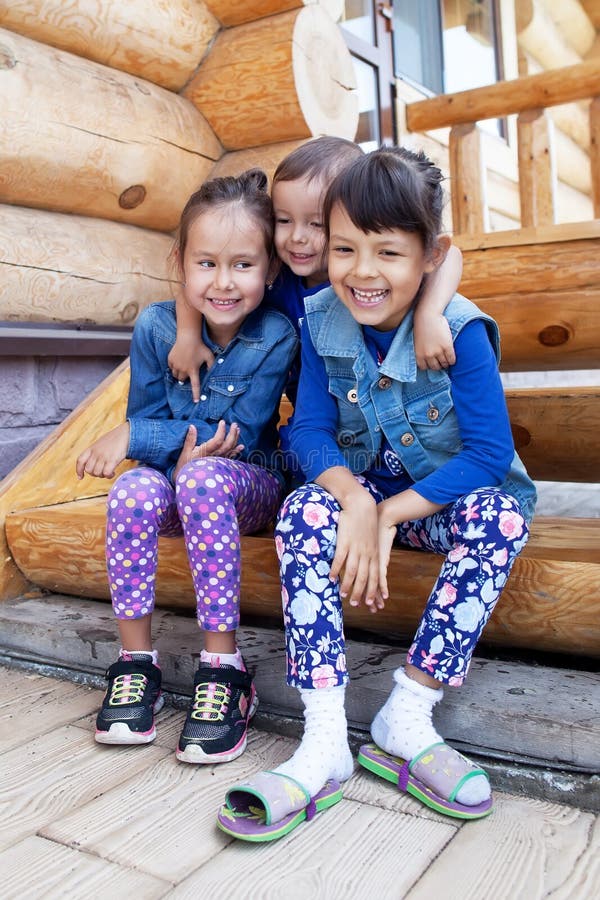 Happy Children Having Fun in Spring Stock Photo - Image of childhood ...