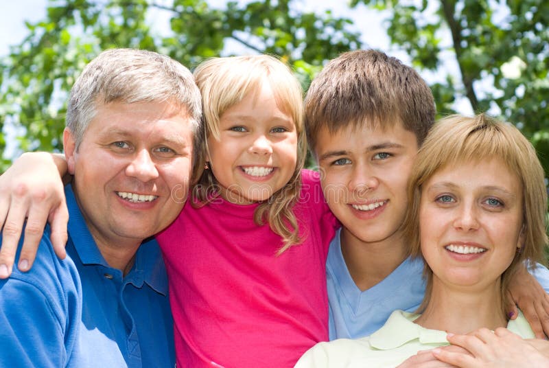 Happy children with parent stock photo. Image of human - 16382134