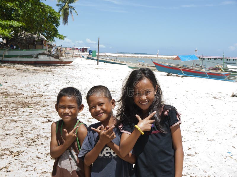 Happy Children, Philippines Editorial Image - Image of nido, outdoors ...