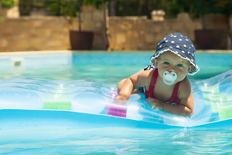 Happy Children Playing in the Pool Stock Photo - Image of kiddies, kids ...