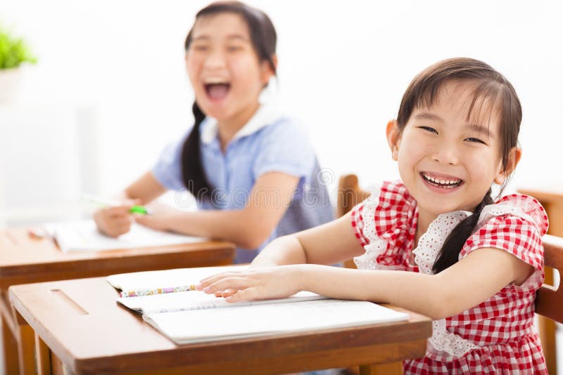 Happy Kids In Classroom