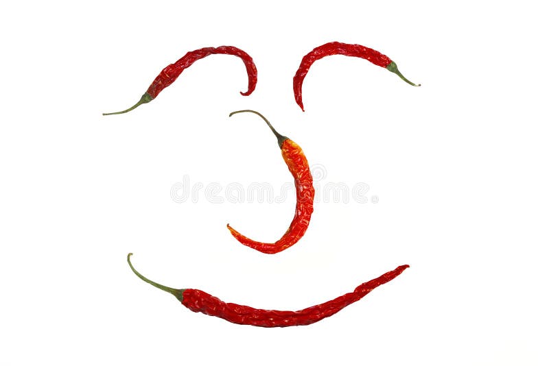 Happy Chilli Face stock photo. Image of face, cooking - 3709046