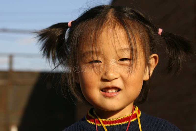 Happy Chinese girl stock image. Image of eyes, expression - 6609439