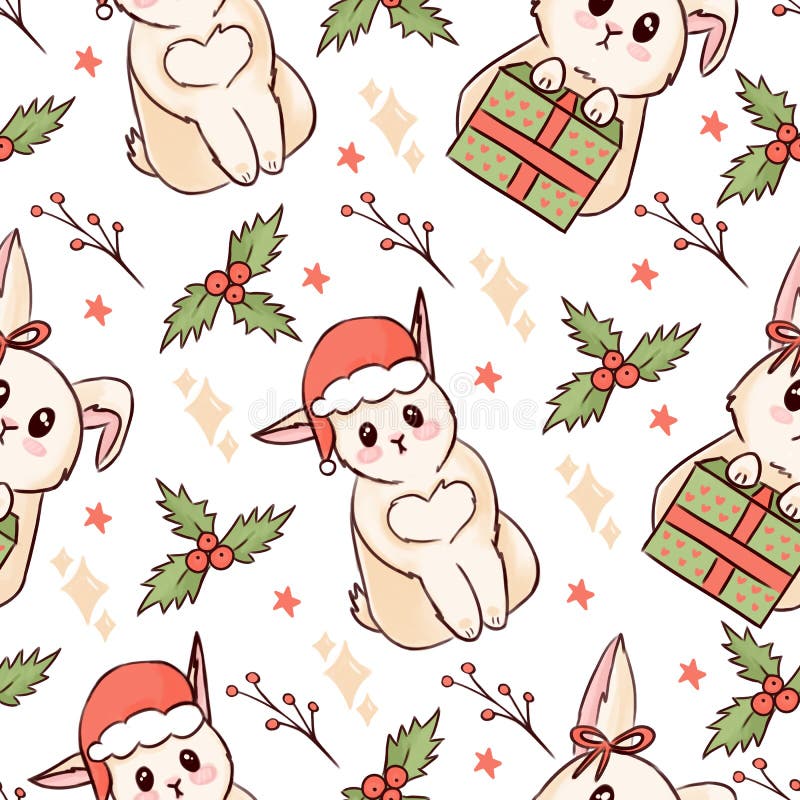 Happy Chinese New Year. Year of the Rabbit 2023. Animal Cute Rabbit ...