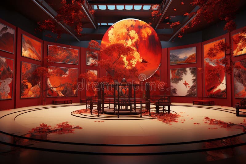 Happy Chinese New Year Virtual Reality Art Stock Illustration ...