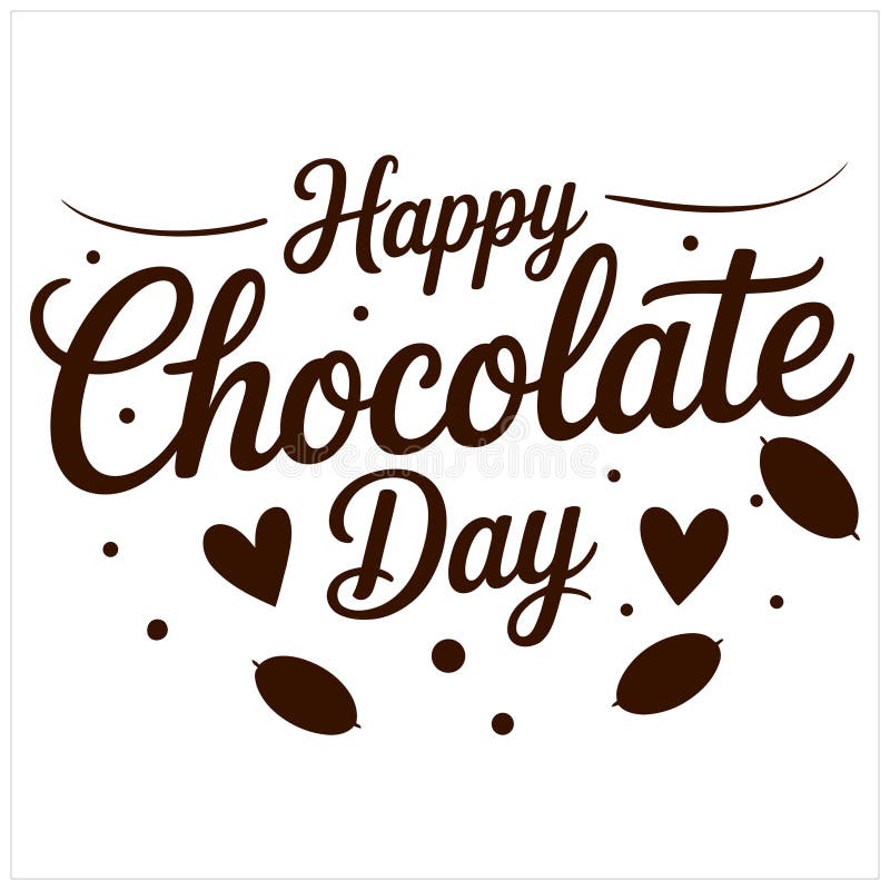 Happy Chocolate Day, Chocolate of Love Happy Day, Poster, Banner, Card ...