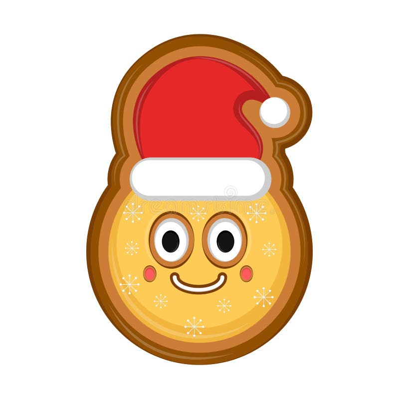 Happy Christmas Ball Gingerbread Stock Vector - Illustration of ball ...