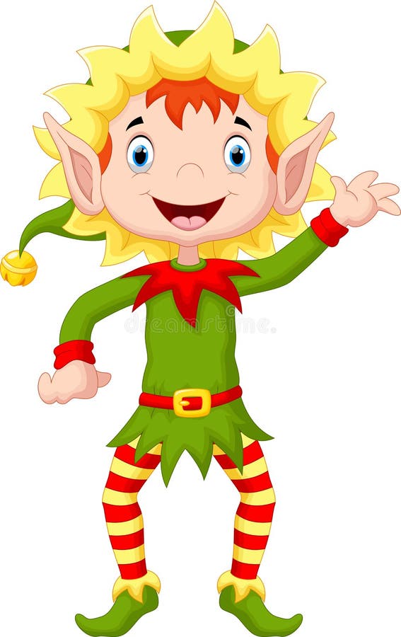 Happy Christmas Elf Stock Illustrations – 22,801 Happy Christmas Elf ...