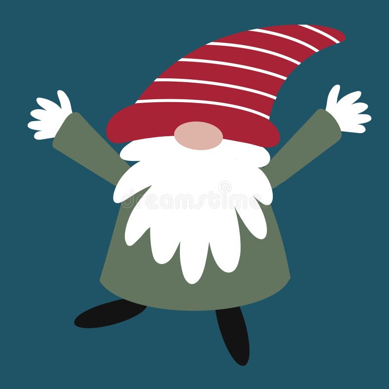 Happy Christmas Gonk stock illustration. Illustration of design - 296557348