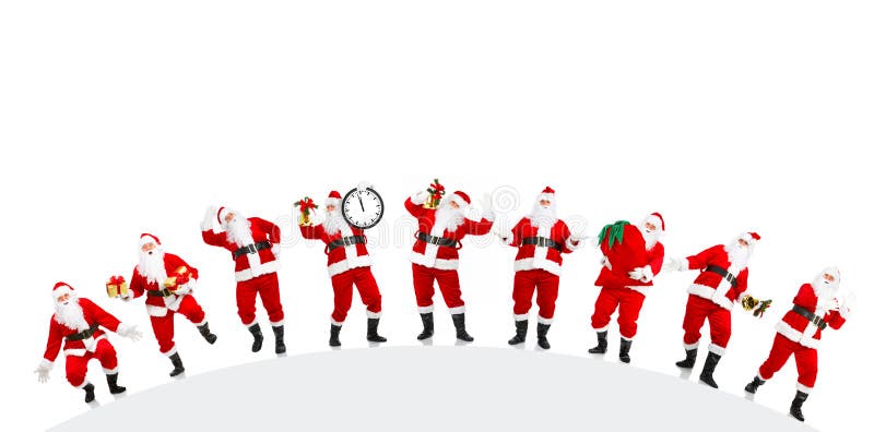 Happy Christmas Santa Couple in Jacuzzi. Stock Photo - Image of couple ...