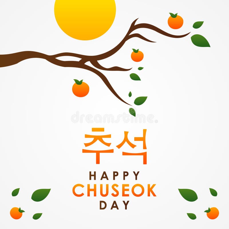 Happy Chuseok Day Vector Design Illustration Stock Vector ...