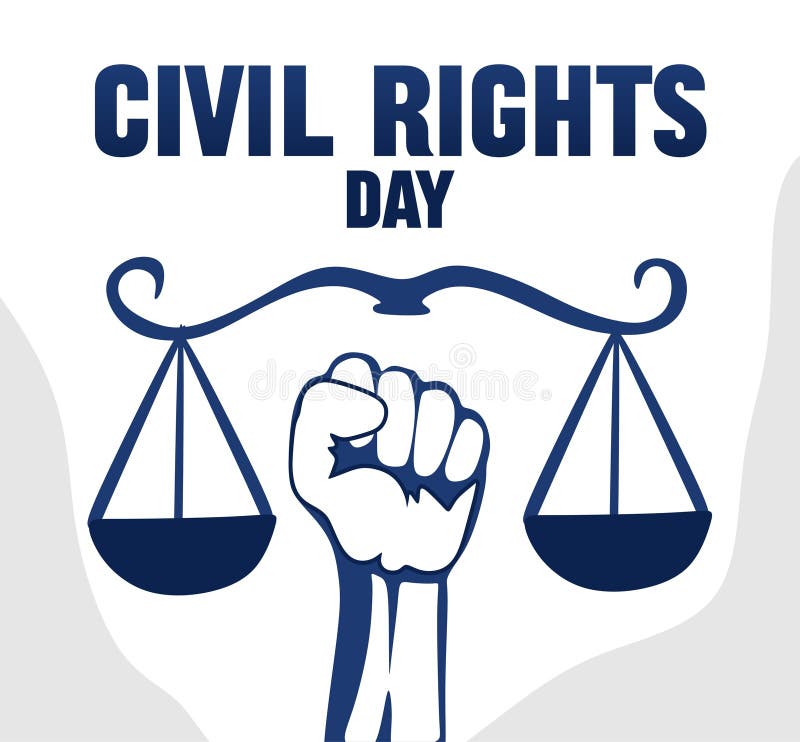 Happy Civil Rights Day To All Americans Stock Illustration ...