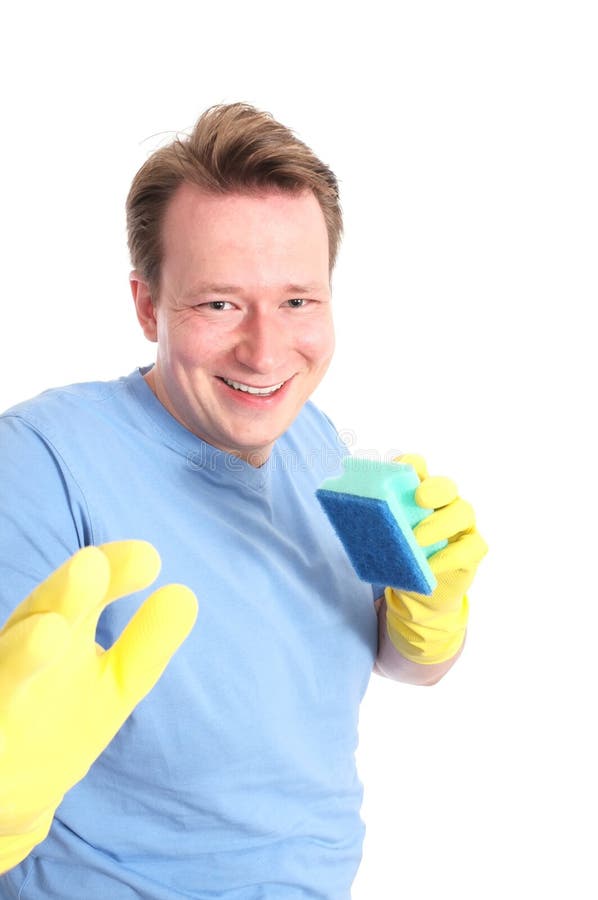 Happy cleaning stock photo. Image of alone, housework - 32073950