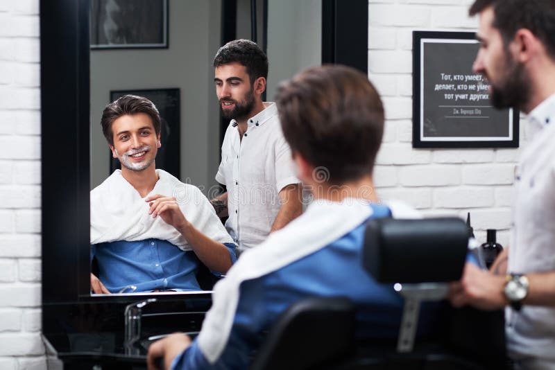 The Happy Client Sutysfied the Stock Photo - Image of hand, client ...