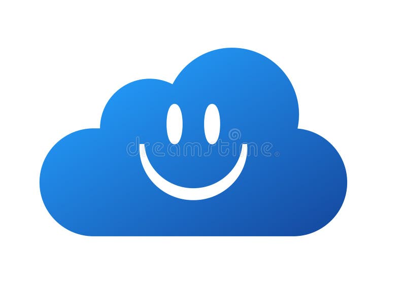 Happy Cloud Raining with Rainbow Stock Vector - Illustration of humor ...