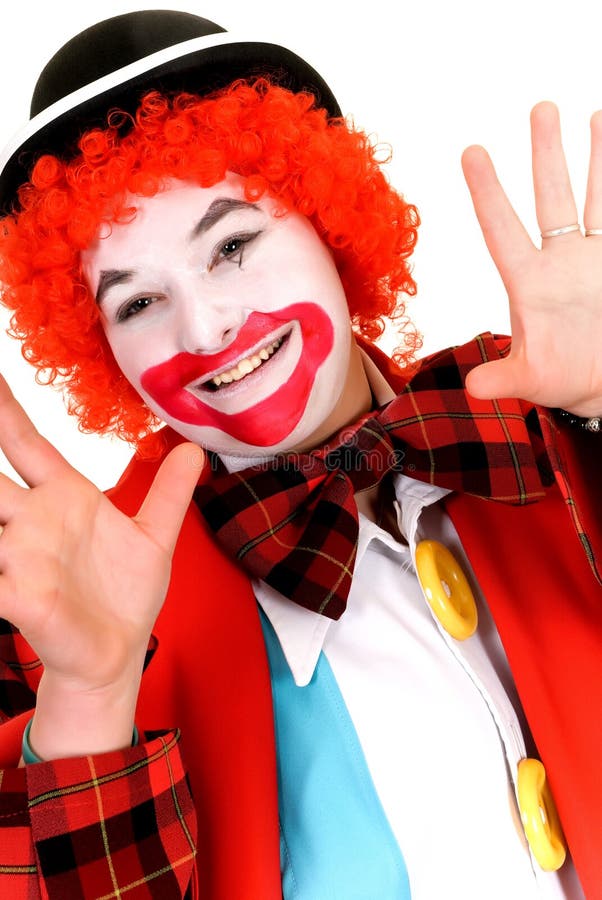 Funny clown stock photo. Image of birthday, cheerful - 10987066