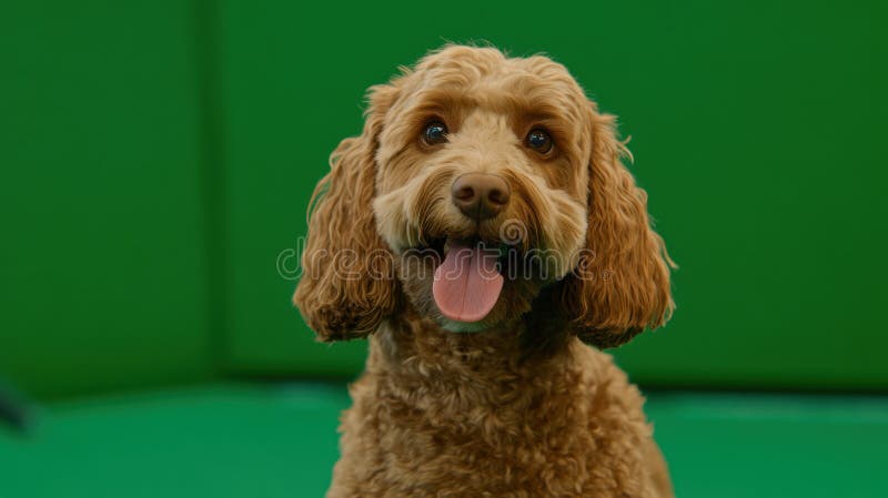 Happy Cockapoo Portrait - Bright Eyes, Open Mouth, and Playful ...