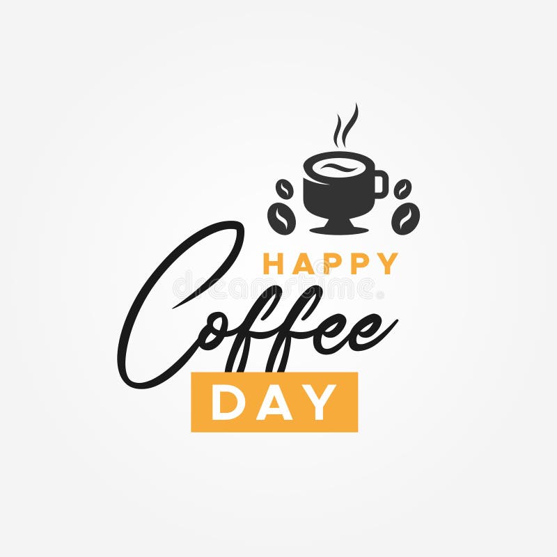 Happy Coffee Day Vector Design Illustration Stock Vector - Illustration ...