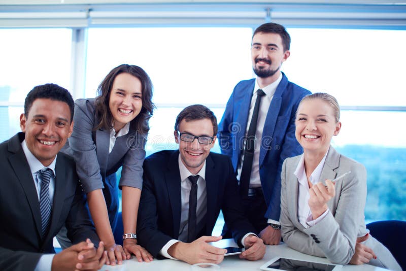 Friendly colleagues stock photo. Image of handsome, executive - 34415082