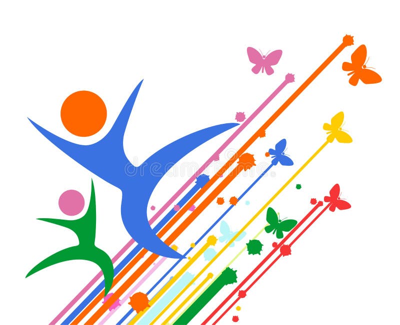 Happy dance stock vector. Illustration of hands, teen - 28312726