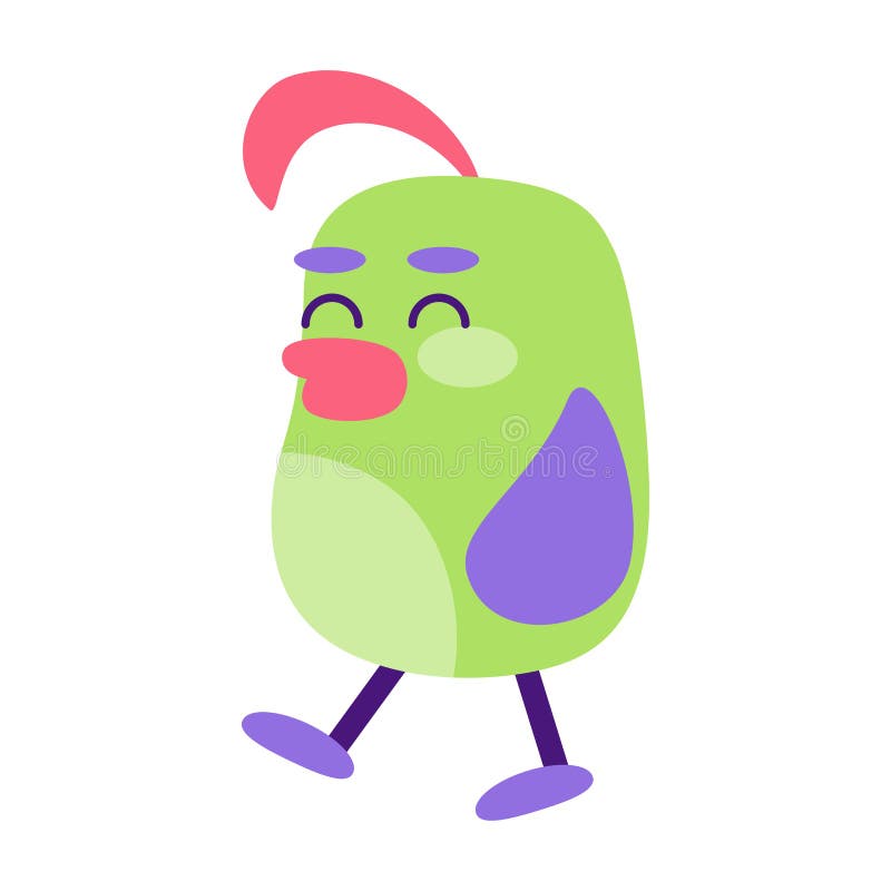 Happy colored bird cartoon stock vector. Illustration of vector - 193889088