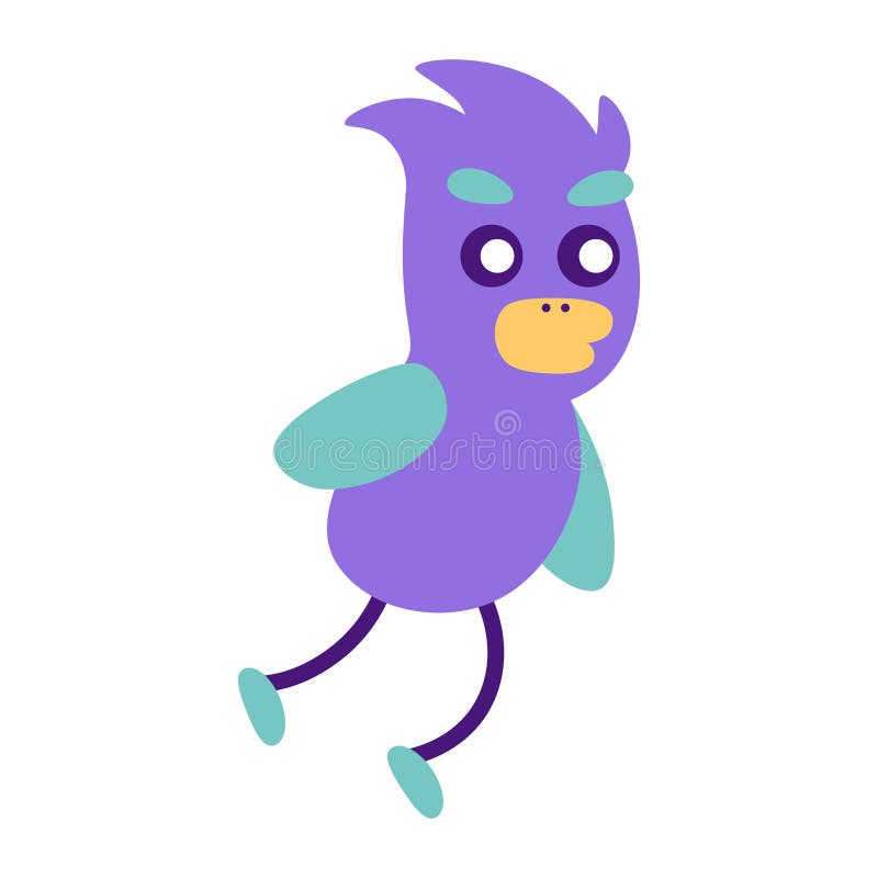 Happy colored bird cartoon stock vector. Illustration of nature - 193889099