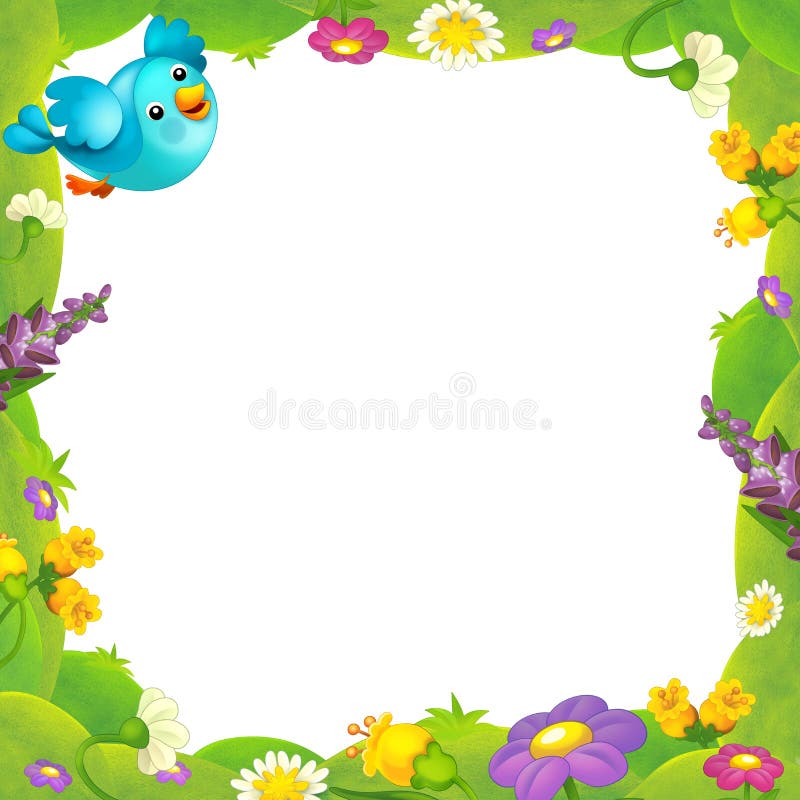 Happy and Colorful Frame for the Children Stock Illustration ...